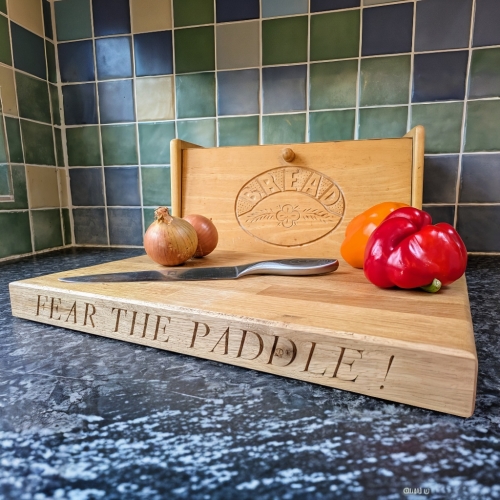 PICKLEBALL 3 - Exquisite Engraved Solid Oak Cutting Boards | Bread ...