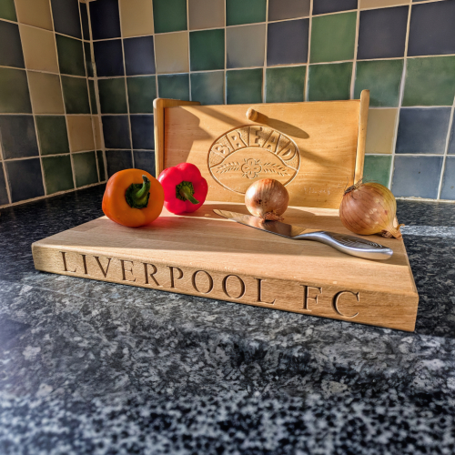 FOOTBALL - Exquisite Engraved Solid Oak Cutting Boards | Bread Boards ...